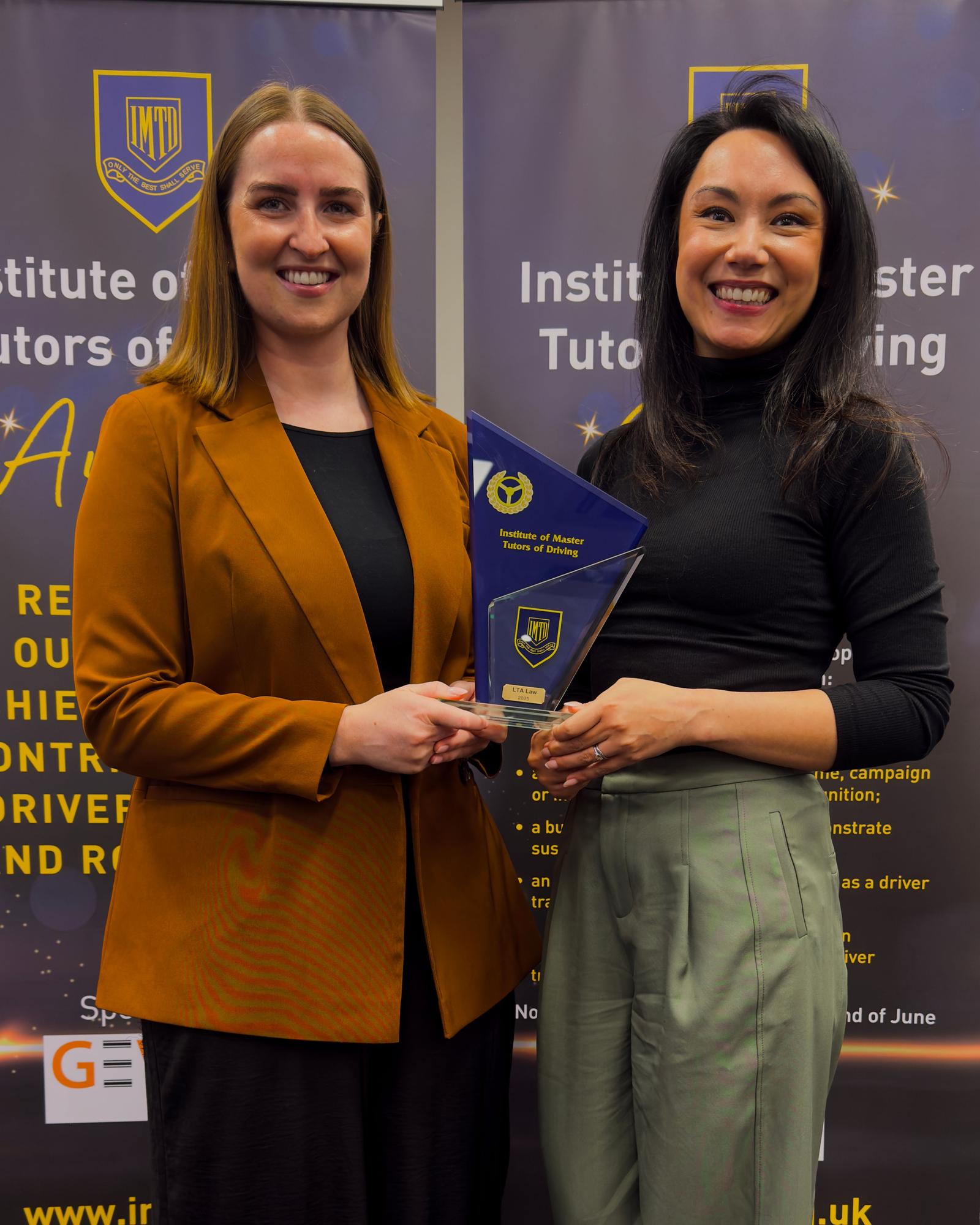 RTA Law LLP recognised at National Awards for commitment to road safety