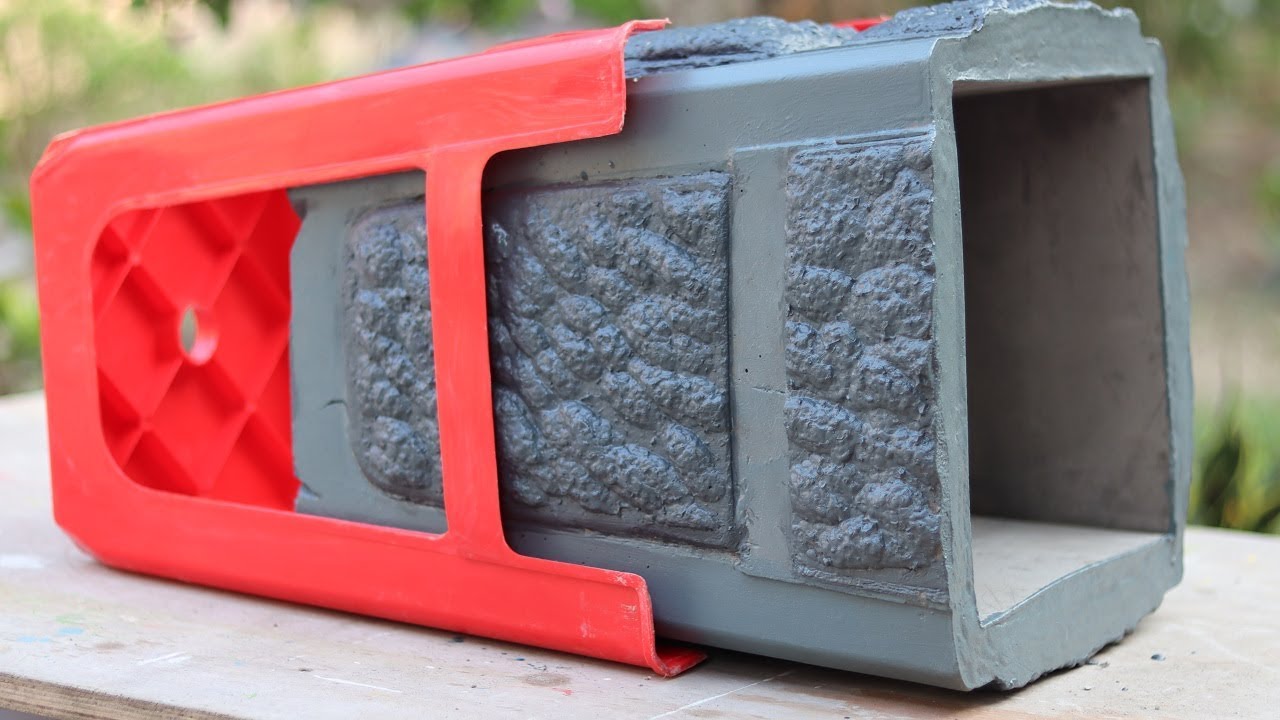 Creative cement casting – plastic chair mold