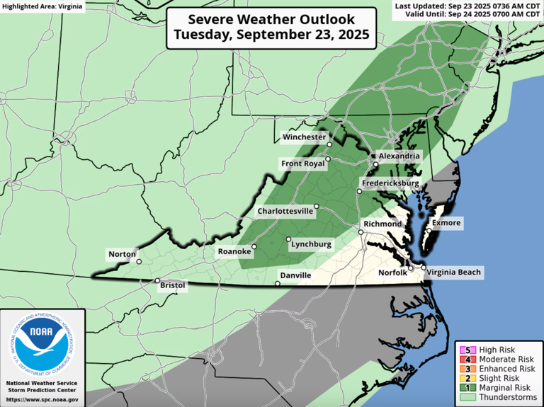 Rain, Storms To Drench Parts Of VA This Week: See Latest Forecast