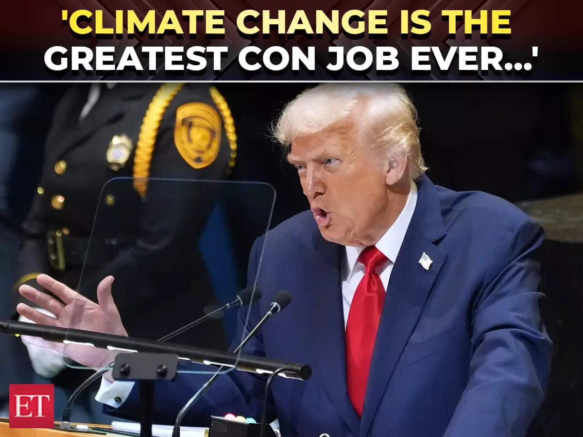 'Climate change a con job’: Trump 'exposes' green energy lies, calls ...