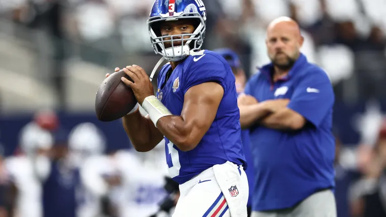Why did Giants bench Russell Wilson? Jaxson Dart era begins in New York ...