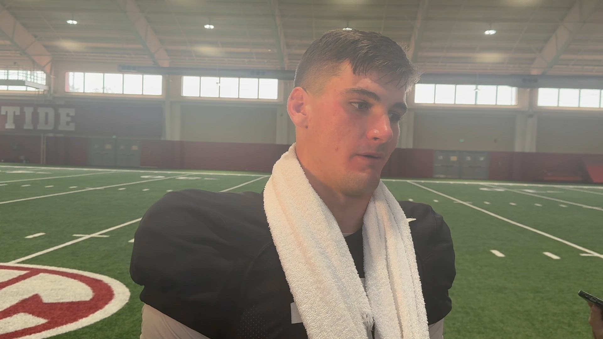 Ty Simpson Discusses the Similarity in the UGA Defense to Nick Saban's