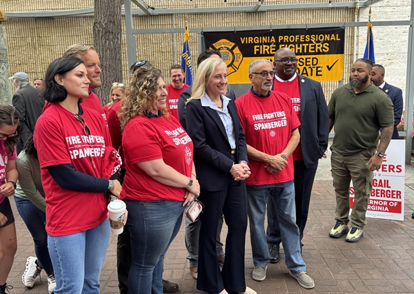 Spanberger highlights endorsement from Virginia firefighters union in ...