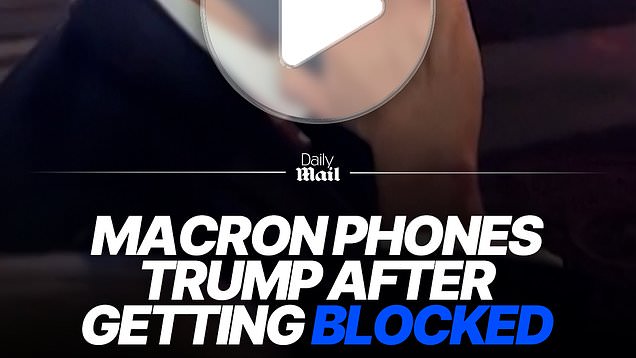 Emmanuel Macron phones Trump after motorcade blocks his route