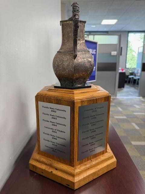 Will the Jefferson/Eppes Trophy ever be awarded to the FSU/UVA gridiron ...