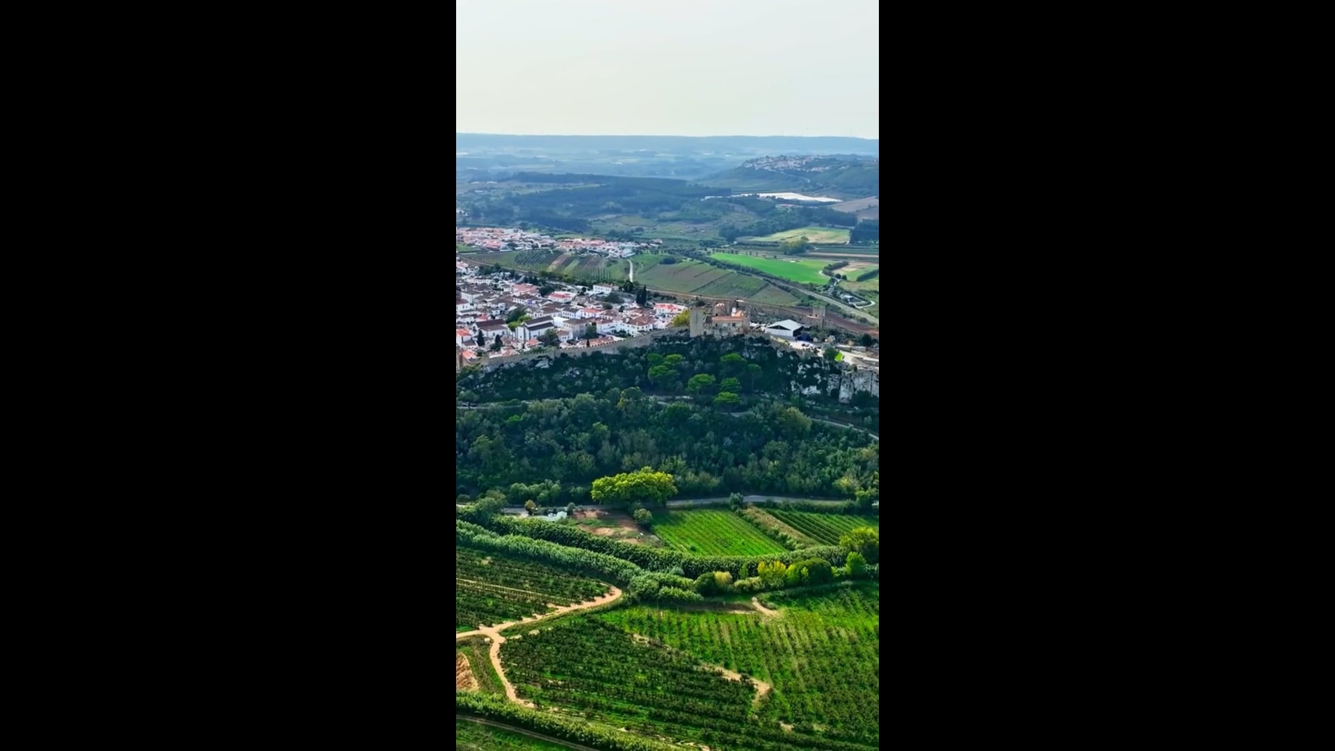 Drone Discovers Óbidos: Portugal's Timeless Medieval Gem.
