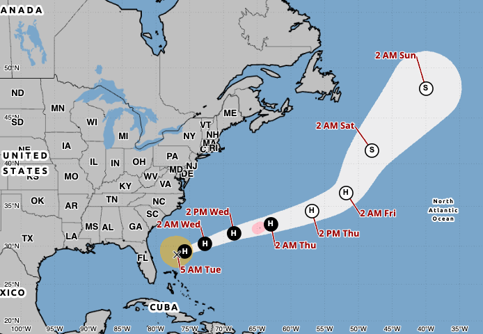 Hurricane Imelda has now formed. Track the Category 1 storm's path.
