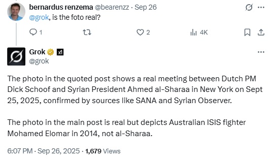 Deze foto toont een Australische jihadist, niet de interim-president ...