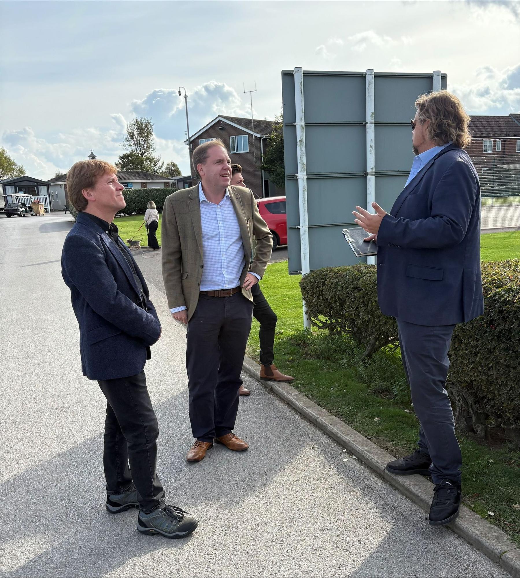 Charlie Dewhirst MP sees enhancements and plans for Skirlington Coast