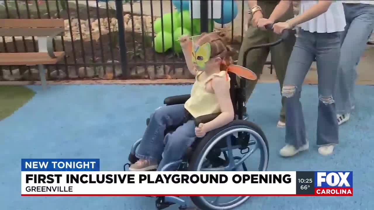 Greenville’s first inclusive playground officially open