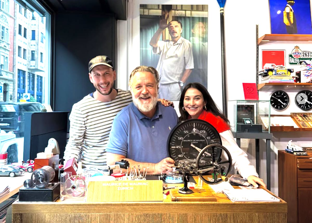 Russell Crowe dévalise une boutique de montres à Zurich