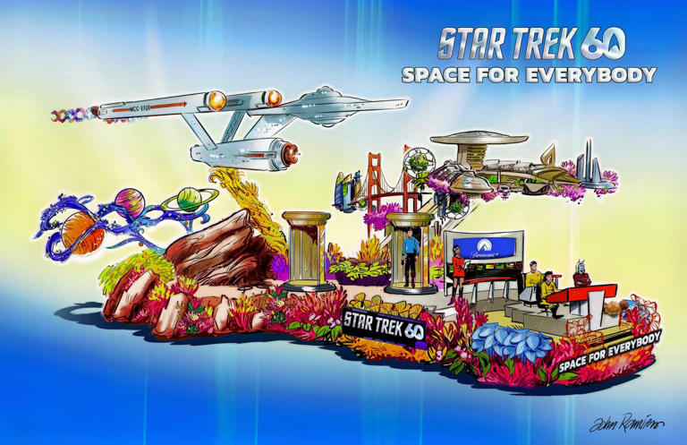 Star Trek's 60th Anniversary Rose Parade Float: A Tribute To 6 Decades ...