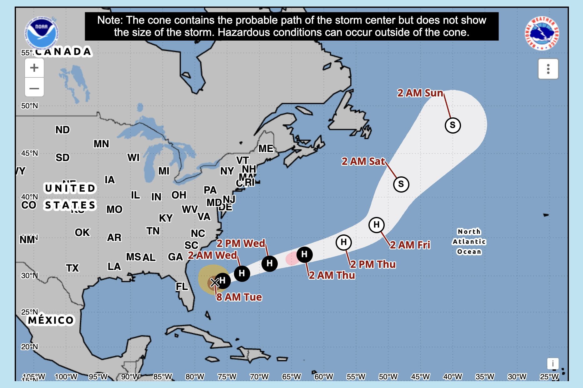 Hurricane Imelda tracker: See the projected path as latest forecast ...