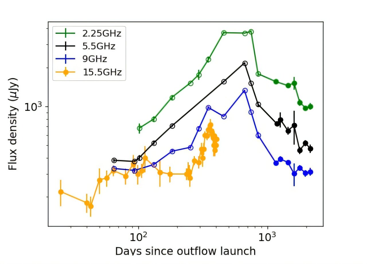 Long-term radio observations track the evolution of a tidal disruption ...