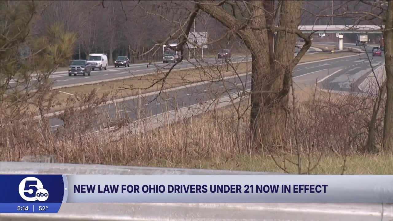 New law for ohio drivers under 21