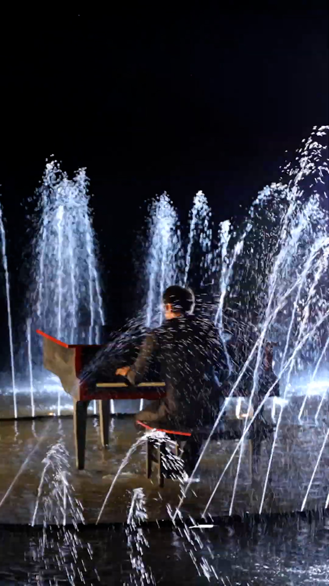 How to Play the Piano in a Fountain
