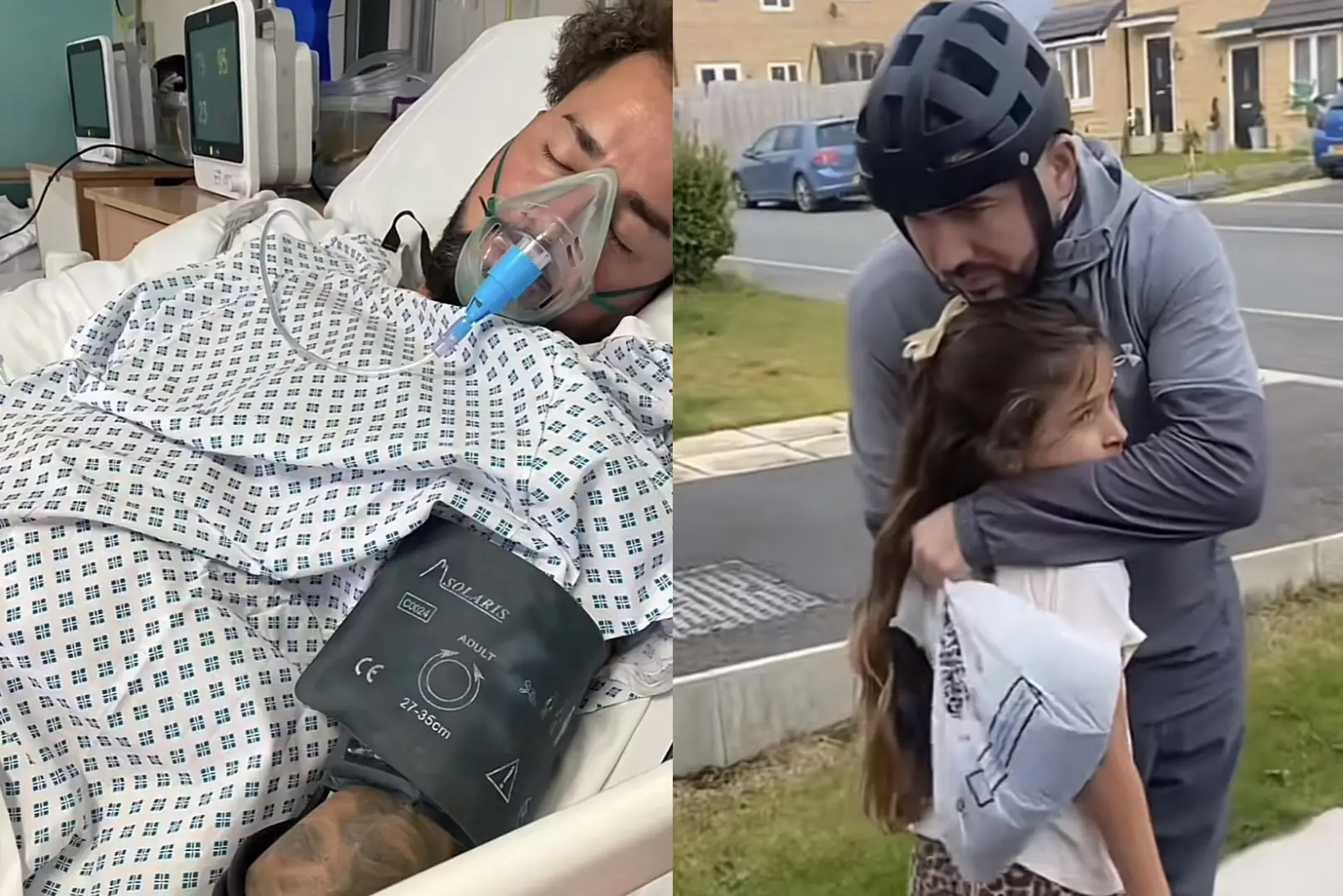 Após sofrer AVC e remover parte do crânio, pai volta para casa e ...