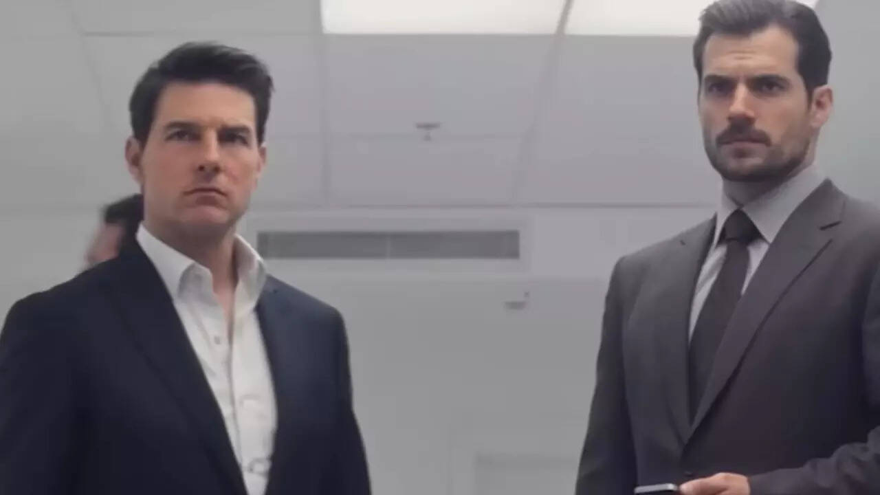 When Henry Cavill reloaded his arms…and grew a beard mid-scene in ...