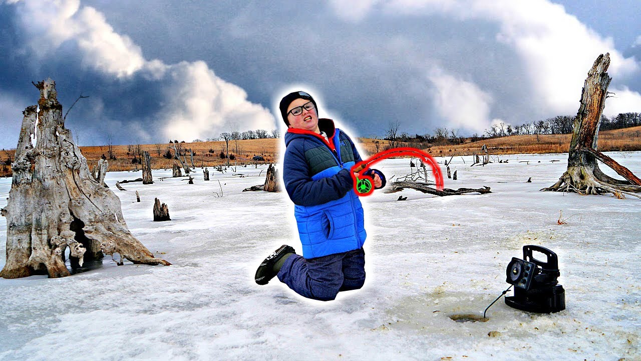 Ice fishing in a flooded forest produces insane catches