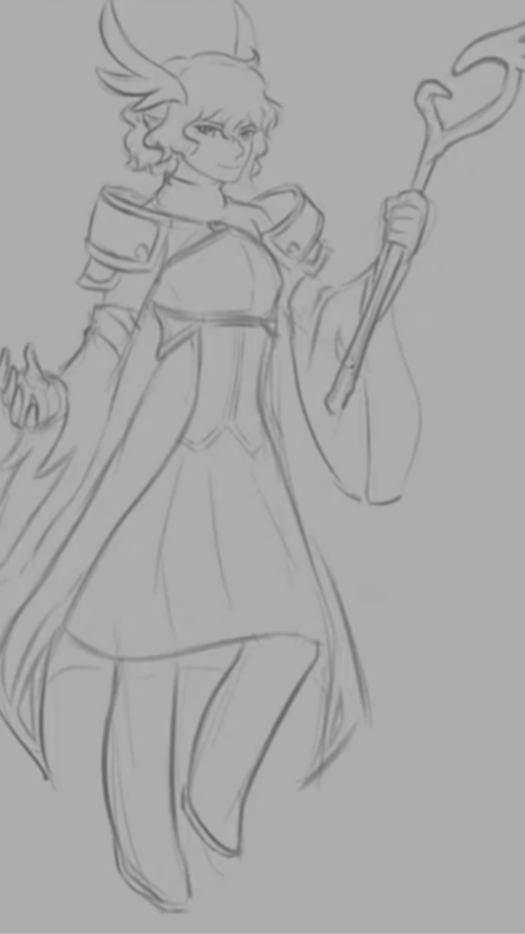 Drawing a Mage – Anime Style Character Design