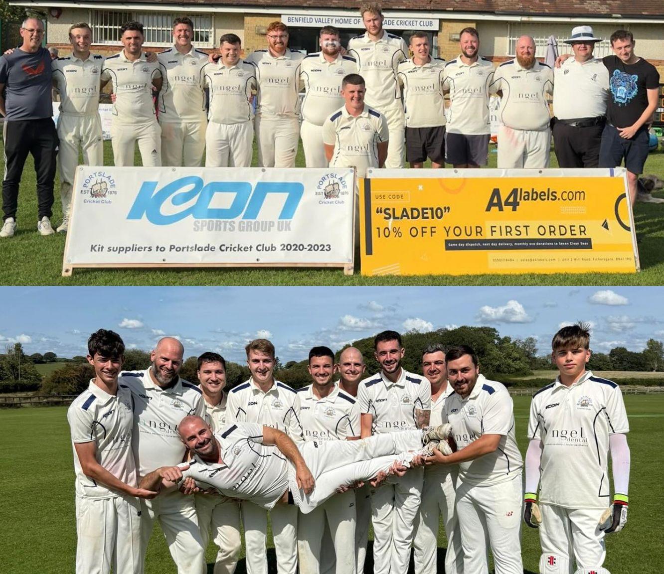 A4 Labels bats for cleaner oceans with Portslade Cricket Club