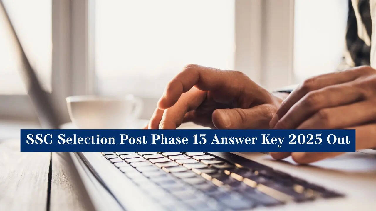 SSC Selection Post Phase 13 Answer Key 2025 Out on ssc.gov.in