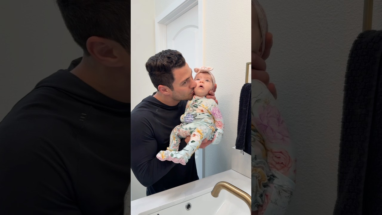 Dad Showing Love for His Baby Girl in His Own Way
