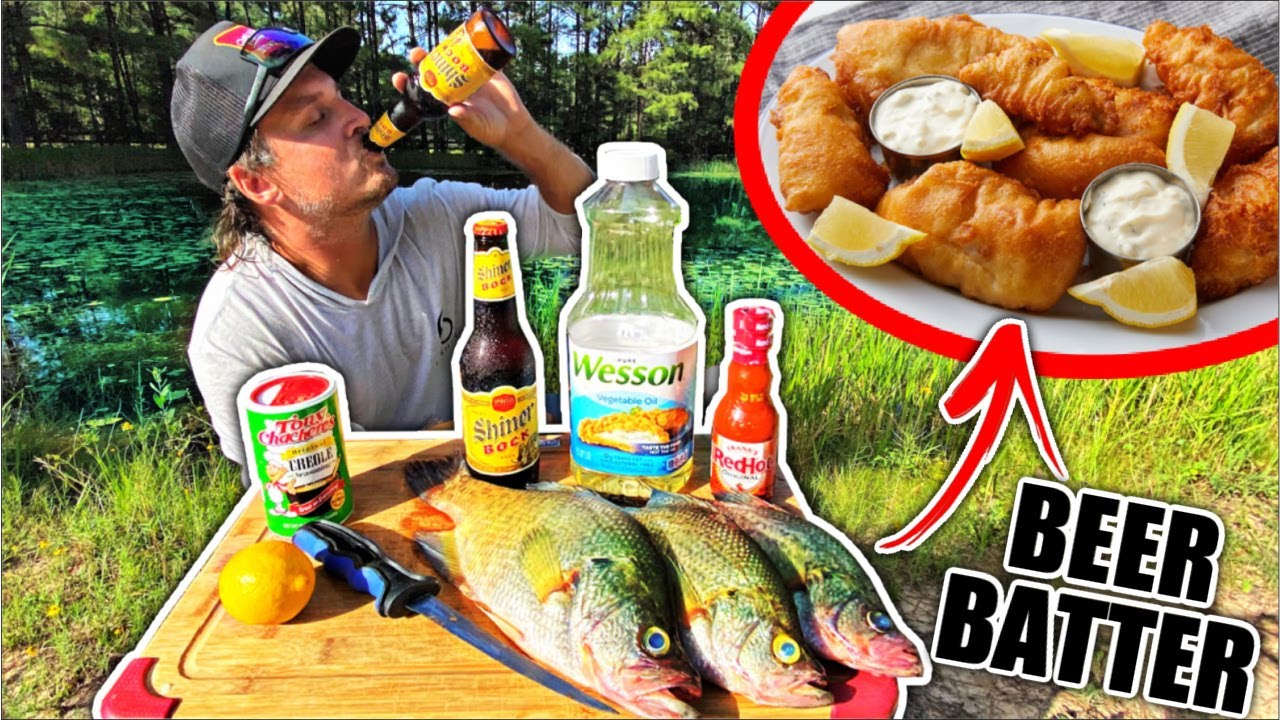 Summer crappie catch and cook with delicious beer batter