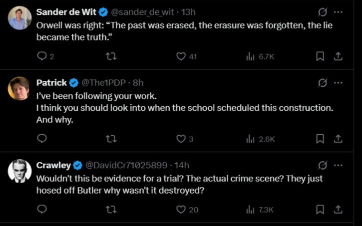 Was the Charlie Kirk crime scene erased? Viral video of shooting site ...