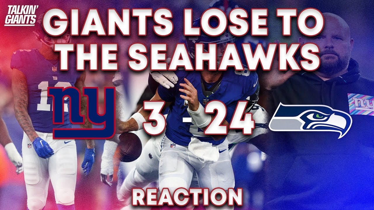 Giants get destroyed by the Seahawks Reaction