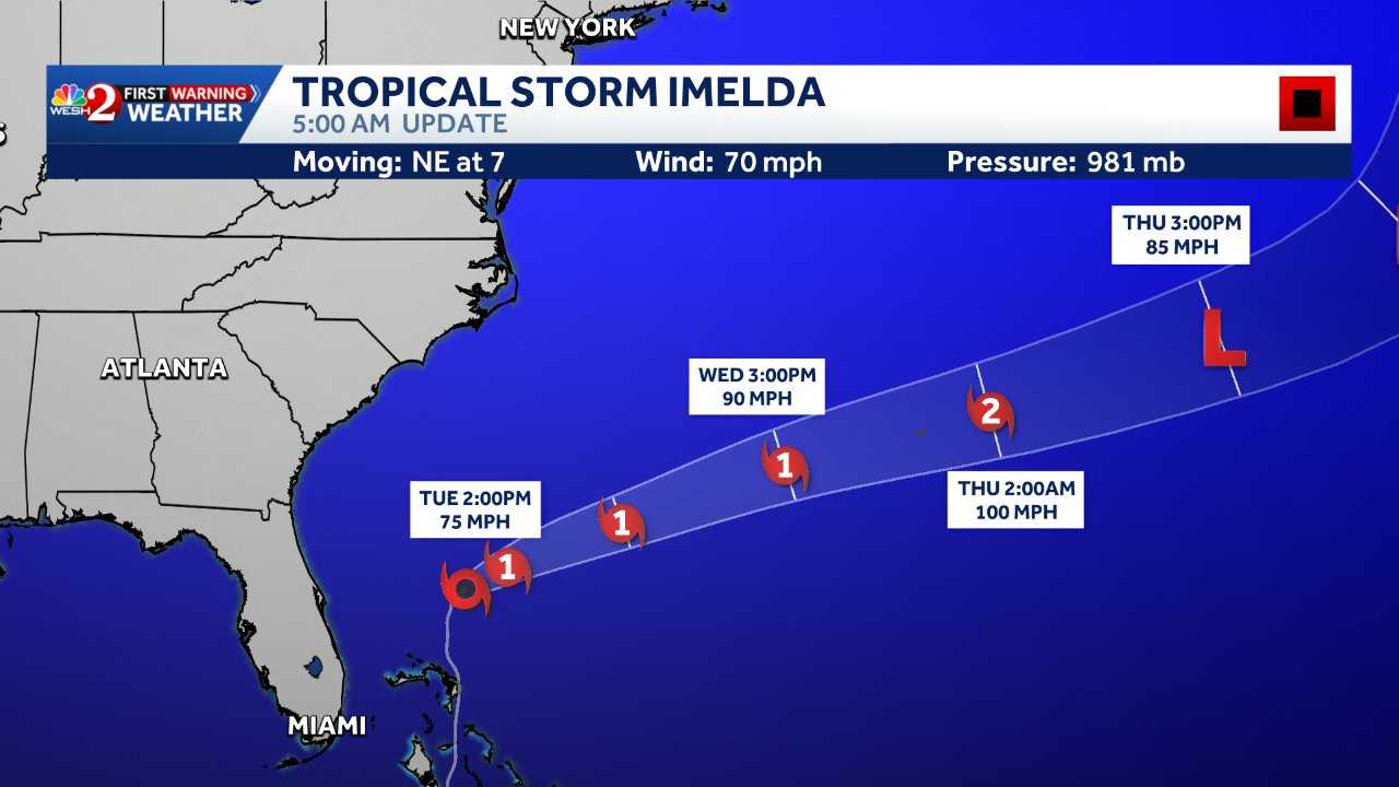 Tropical Storm Imelda bringing gusty winds, rough waters to Florida's ...