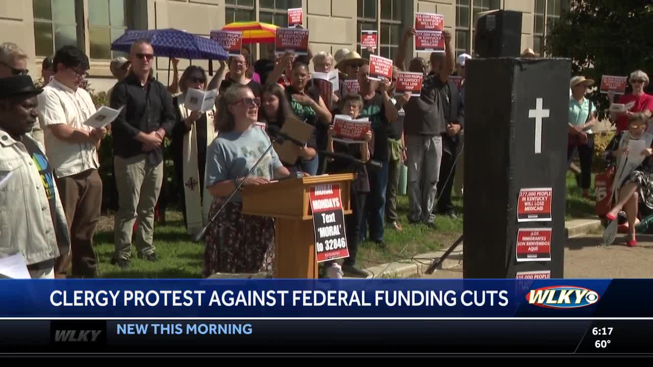 Louisville faith, community leaders protest against federal spending cuts