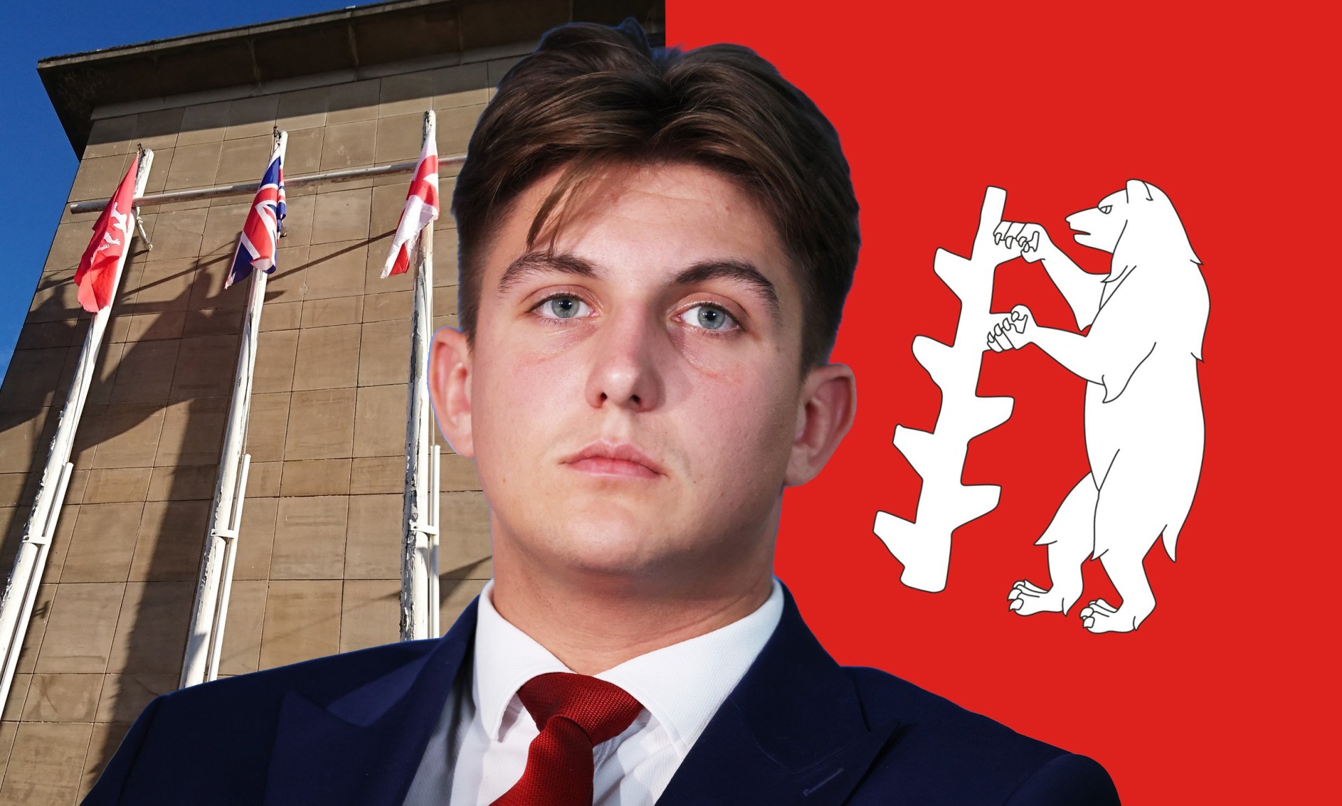 Reform hauls down Ukrainian flag from town hall