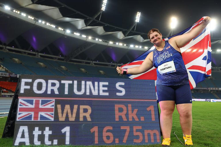 Wales' Sabrina Fortune breaks world record and sends inspirational ...