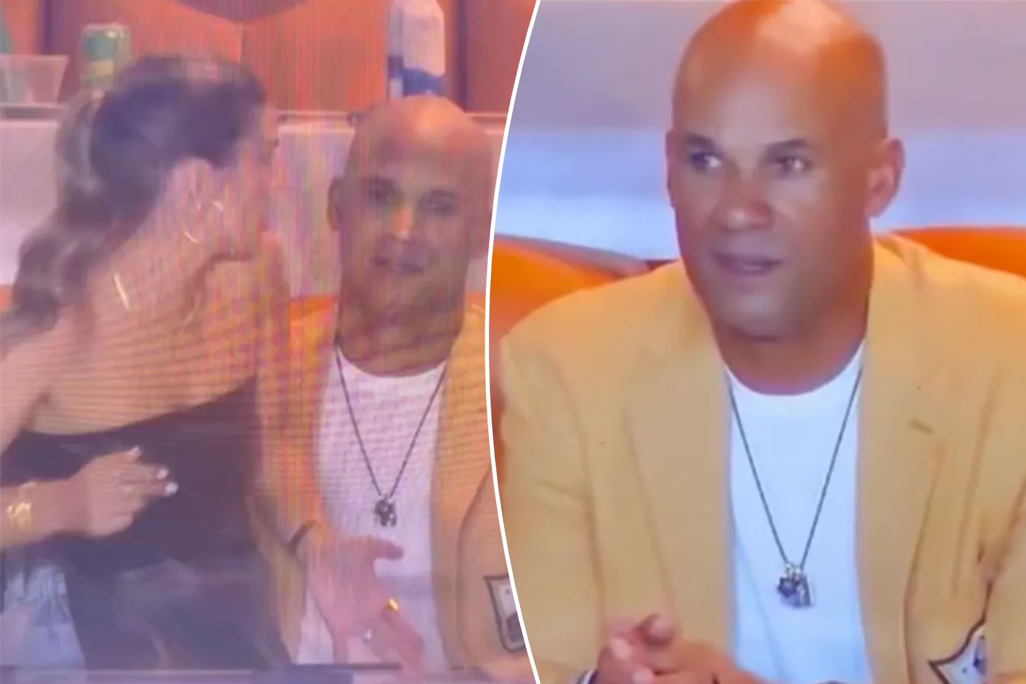 Jason Taylor ‘caught’ in viral ‘MNF’ moment with wife