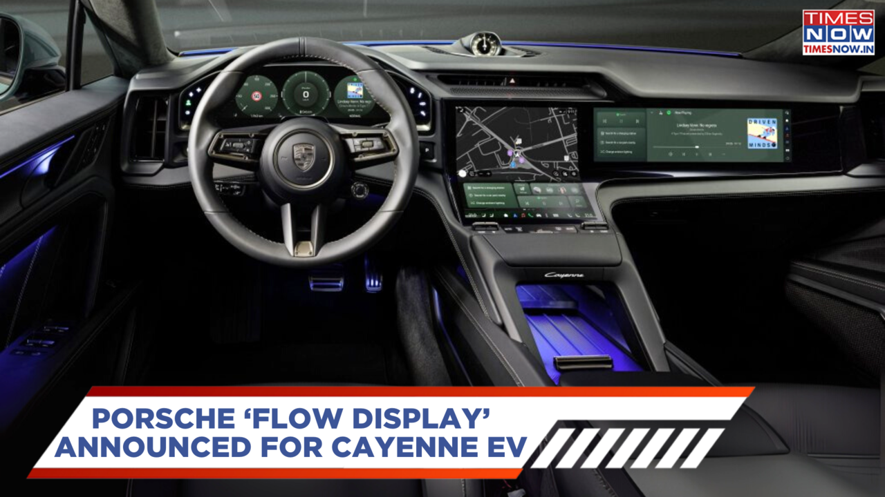 Porsche's 'Flow Display' For Upcoming Cayenne Electric SUV To Set New ...