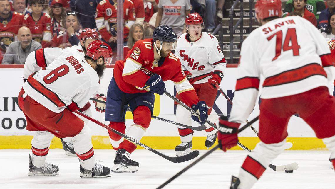 Laying hits and playing hits: The duality of the Florida Panthers' A.J ...