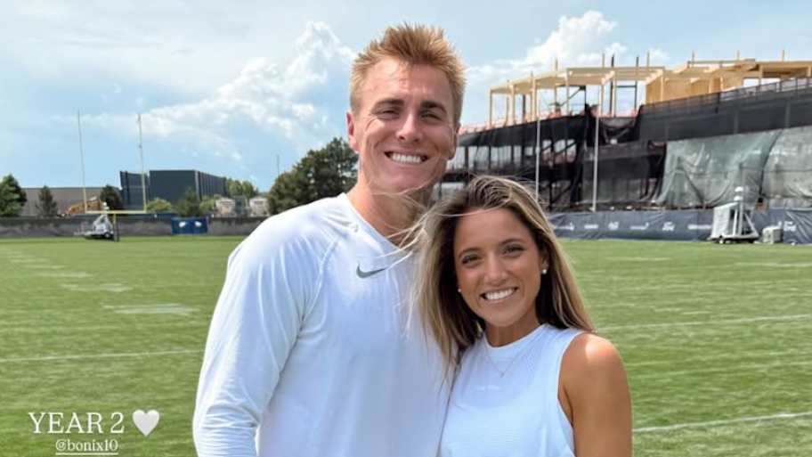 Bo Nix's wife Izzy returns in Broncos-win fit with husband, backup QBs ...