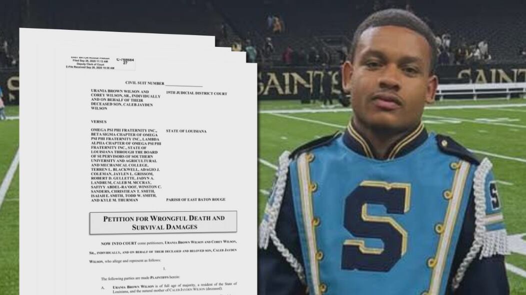 Wrongful death lawsuit filed in Caleb Wilson’s hazing death ruled homicide