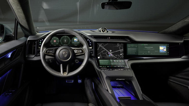 Porsche's EV Cayenne Goes Heavy on the Screens, But There's Still ...