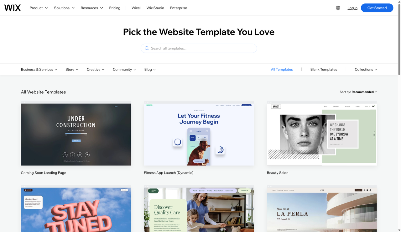 The best Wix templates