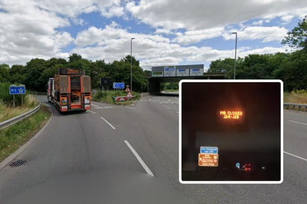 National Highways confirm M5 overnight closure at Taunton