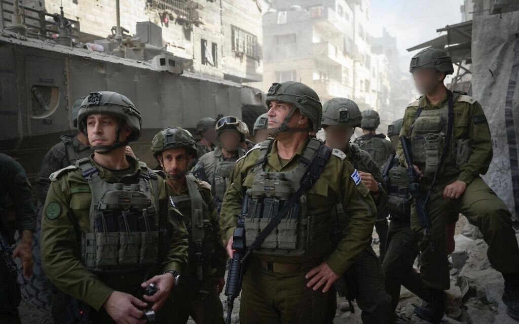 IDF chief, in Gaza City, says offensive leading to ‘new opportunities’