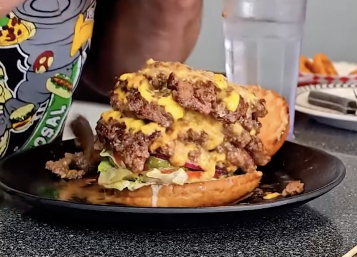 The 808 Burger: 8 Patties, 8 Pieces of Cheese in 30 MINUTES!