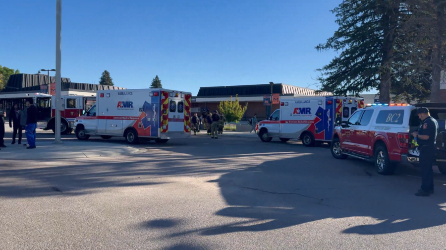 HAZMAT situation at Mitchell caused by smoking cell phone