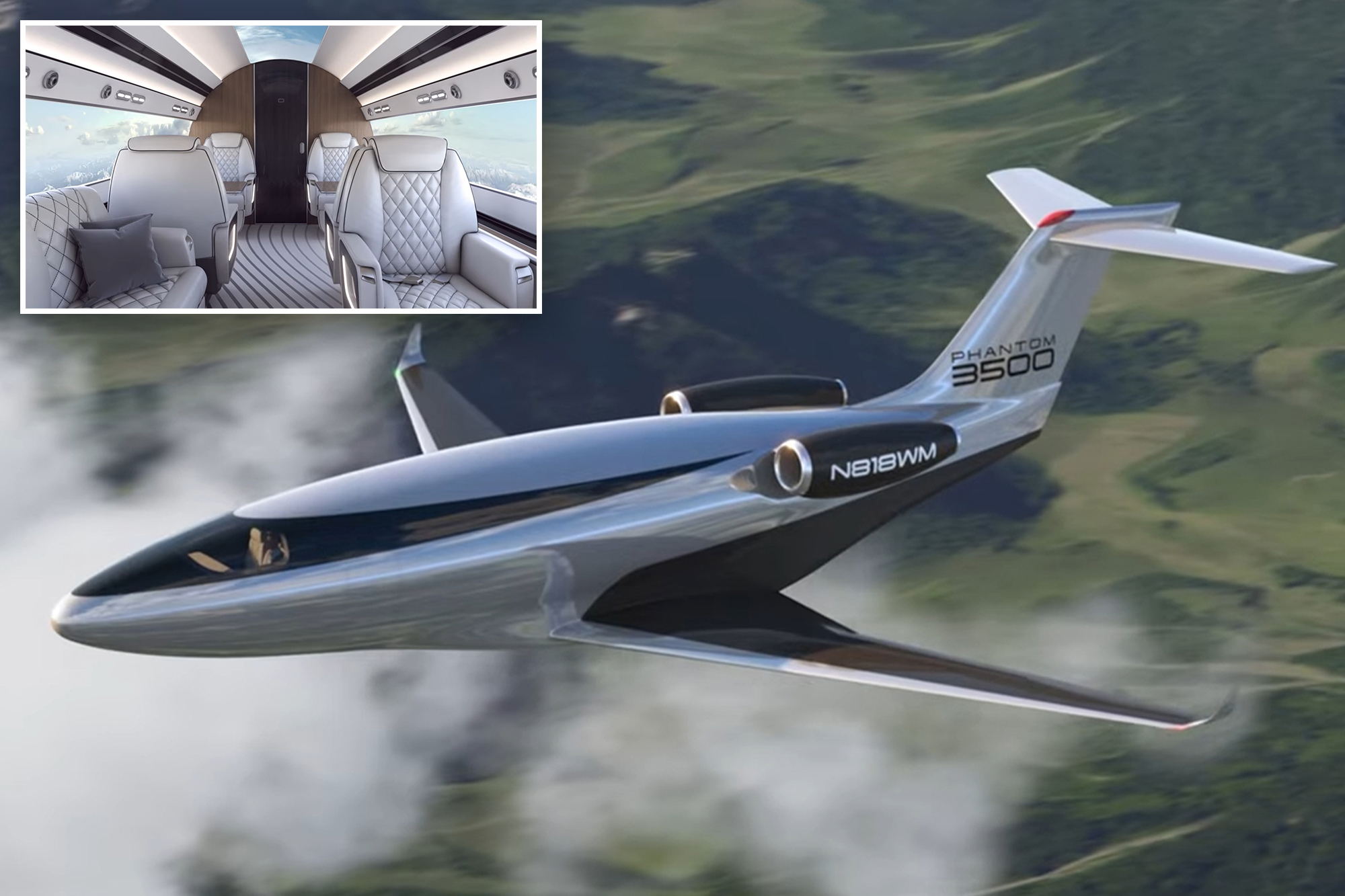 Windowless ‘plane of the future’ airs sky view on video screens — and ...