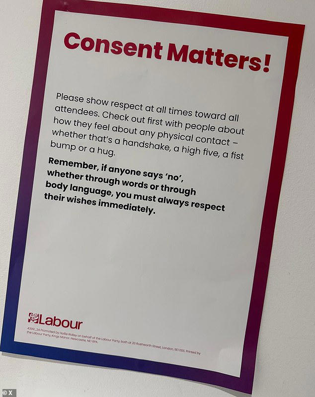Labour conference attendees told to ask for 'consent' before shaking ...