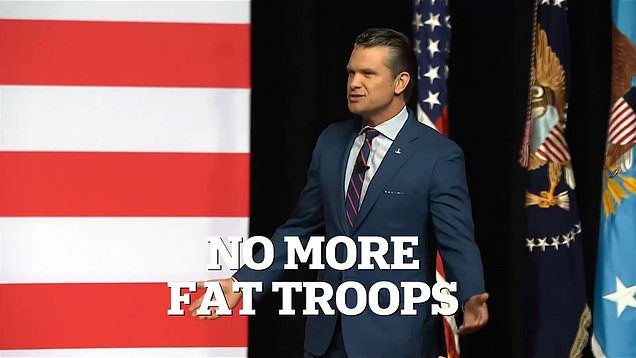 Pete Hegseth is tired of seeing fat troops: It's a bad look