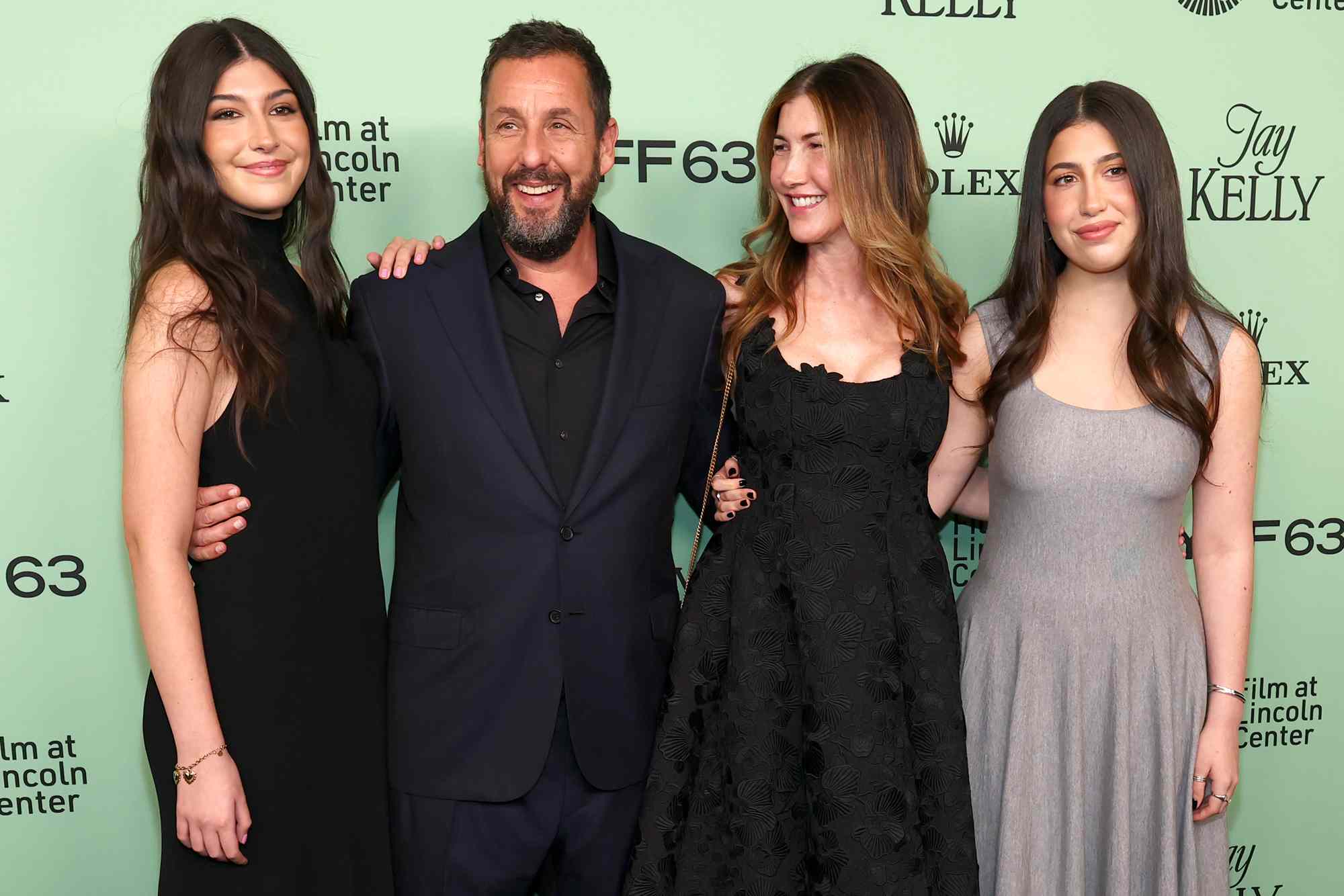 Adam Sandler's Daughters Are All Smiles as They Support Their Dad at ...