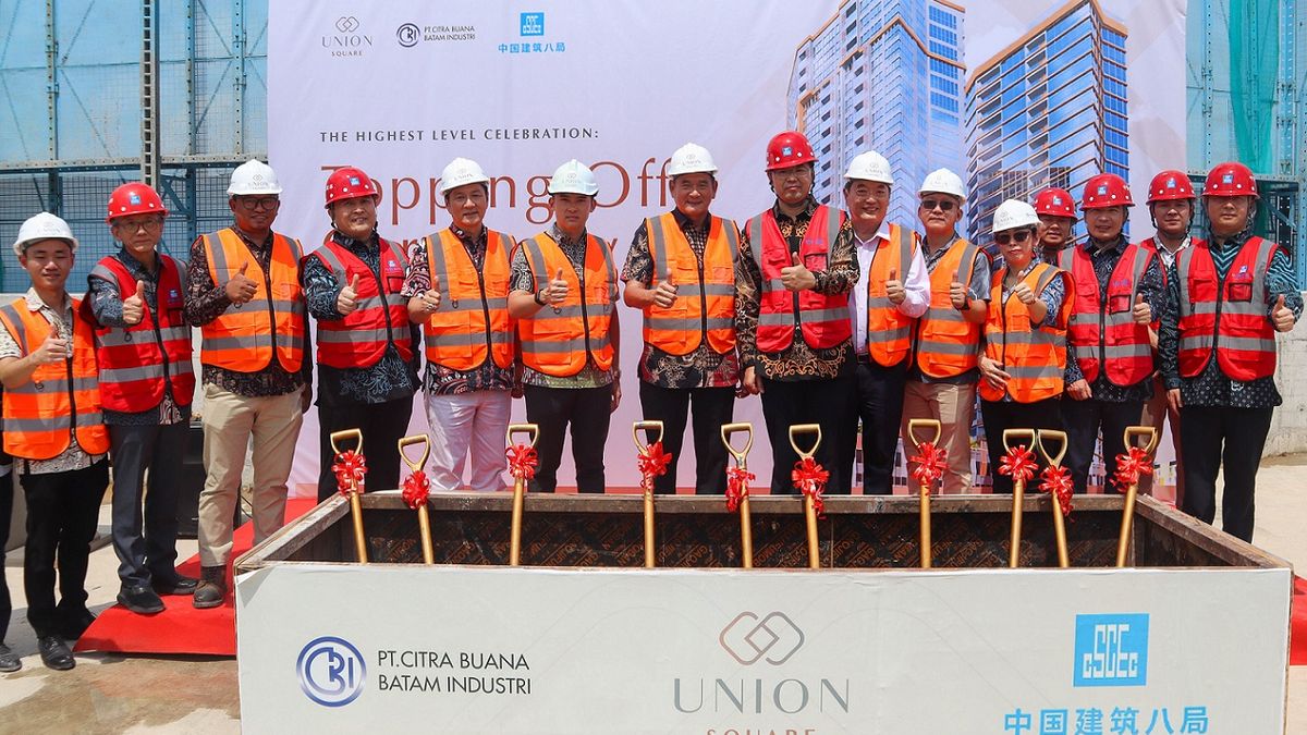 Gelar Topping Off Union Square Siap Jadi Hunian Baru yang Modern dan ...